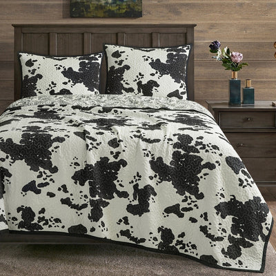 Clara Cowhide Reversible Quilt Set | Paseo Road by HiEnd Accents