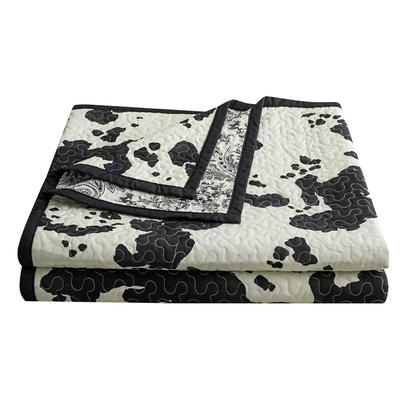 Clara Cowhide Reversible Quilt Set | Paseo Road by HiEnd Accents