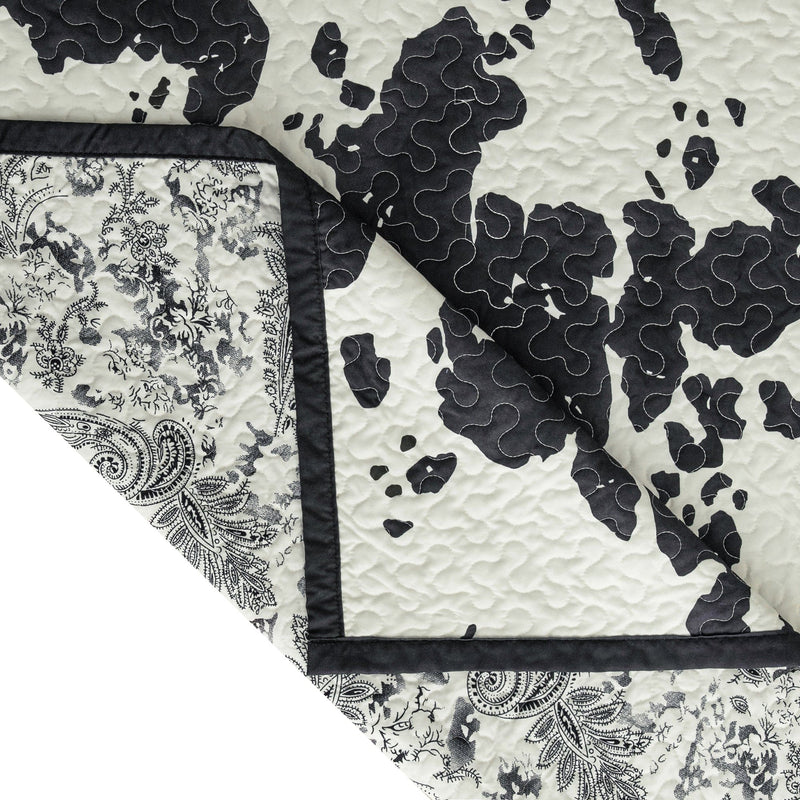 Clara Cowhide Reversible Quilt Set | Paseo Road by HiEnd Accents