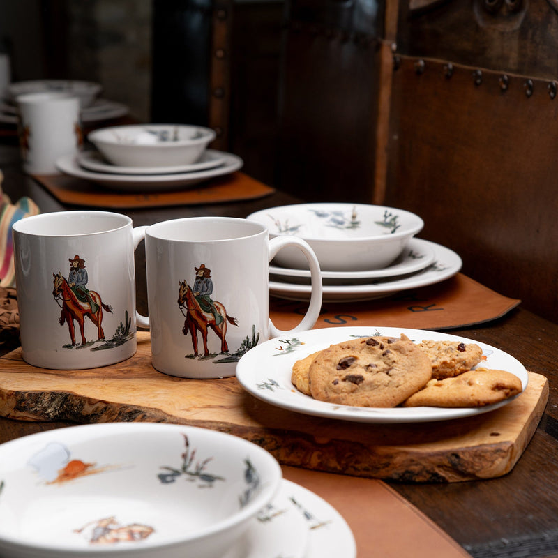 Ranch Life 16PC Ceramic Dinnerware Set, Duffle Bag | Paseo Road by ...