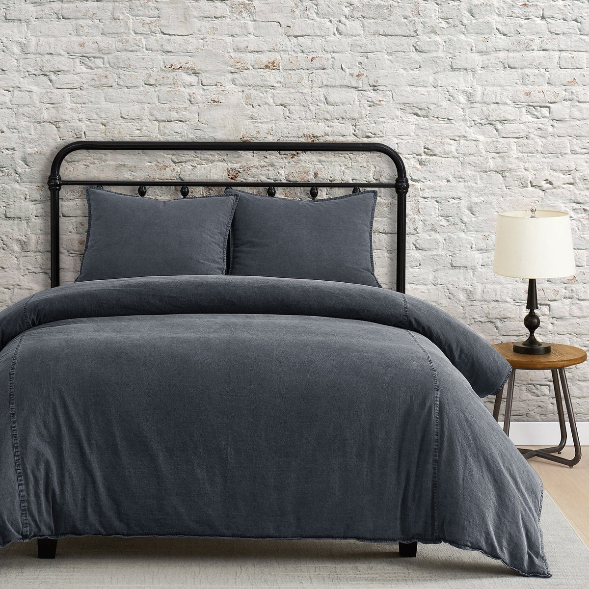Stonewashed Cotton Canvas Duvet Cover Set | Paseo Road by HiEnd Accents