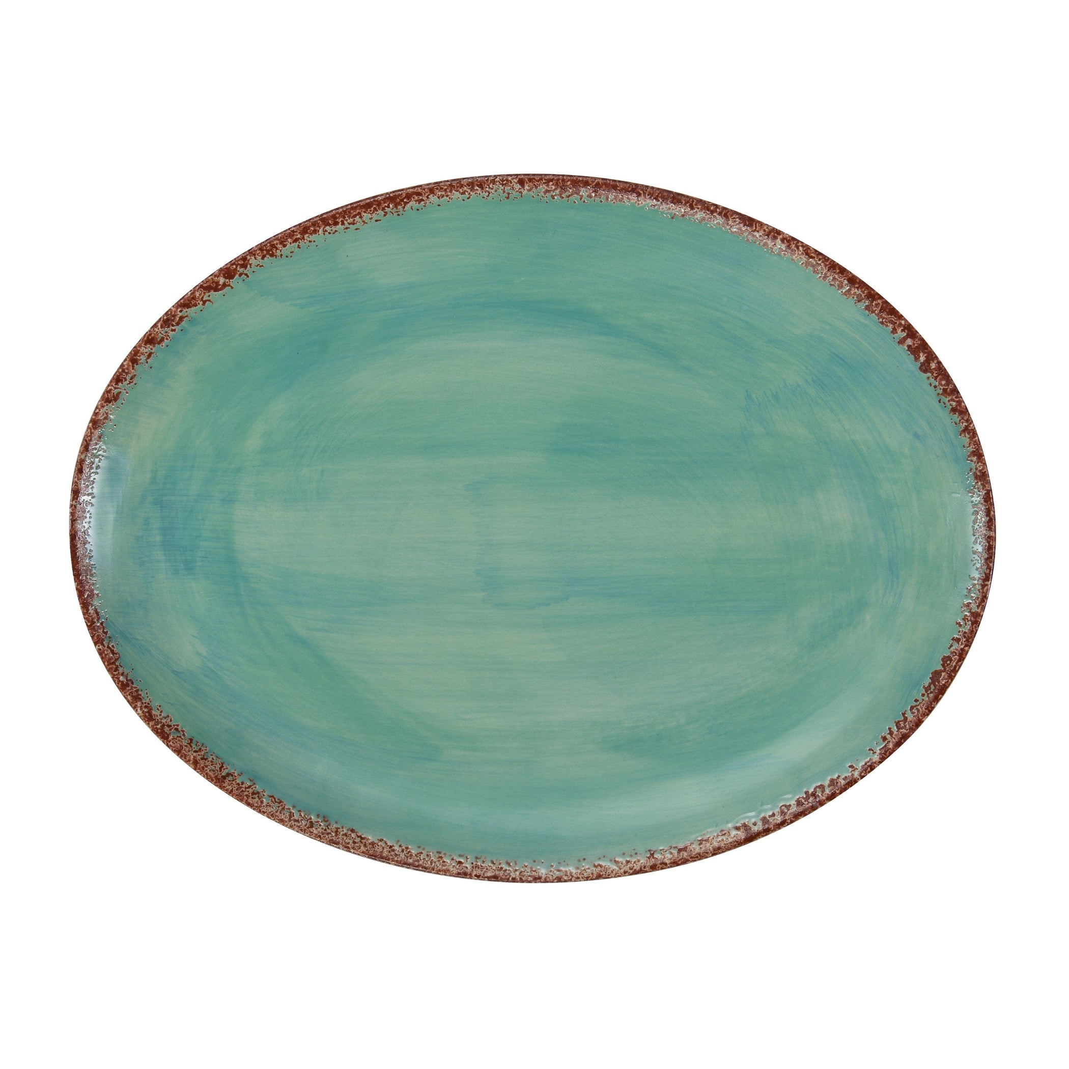 Patina Turquoise 16PC Ceramic Dish Set | Paseo Road by HiEnd Accents