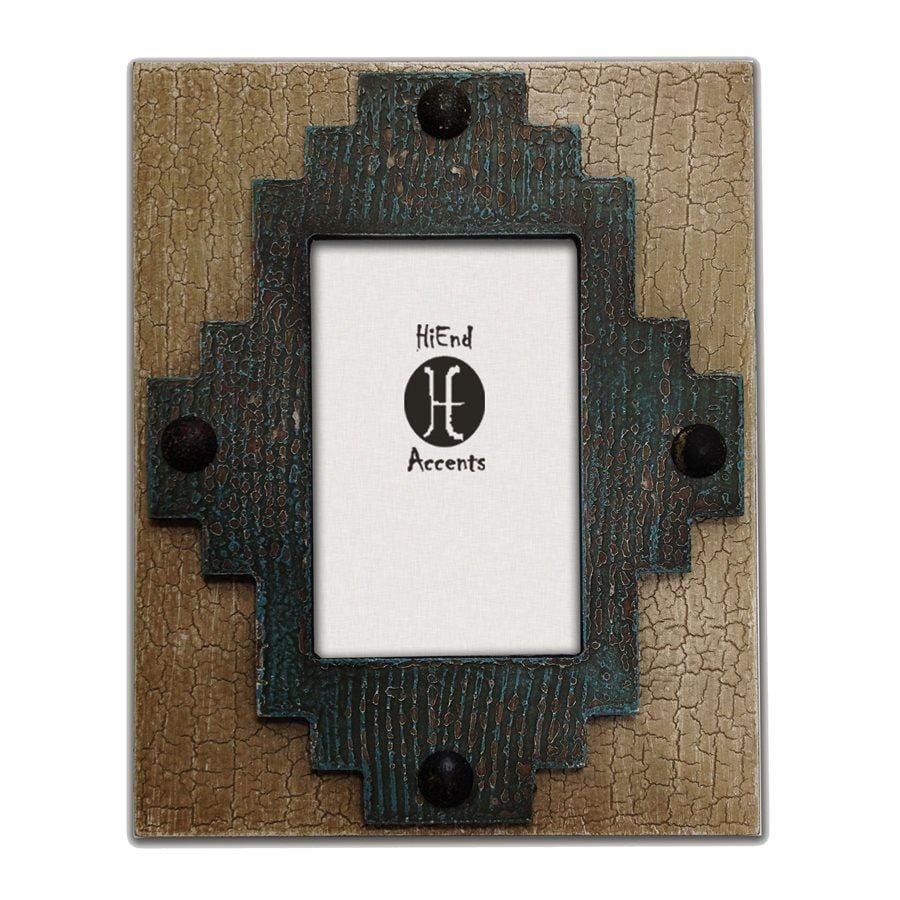 Santa Fe Center Picture Frame, Turquoise | Paseo Road by HiEnd Accents