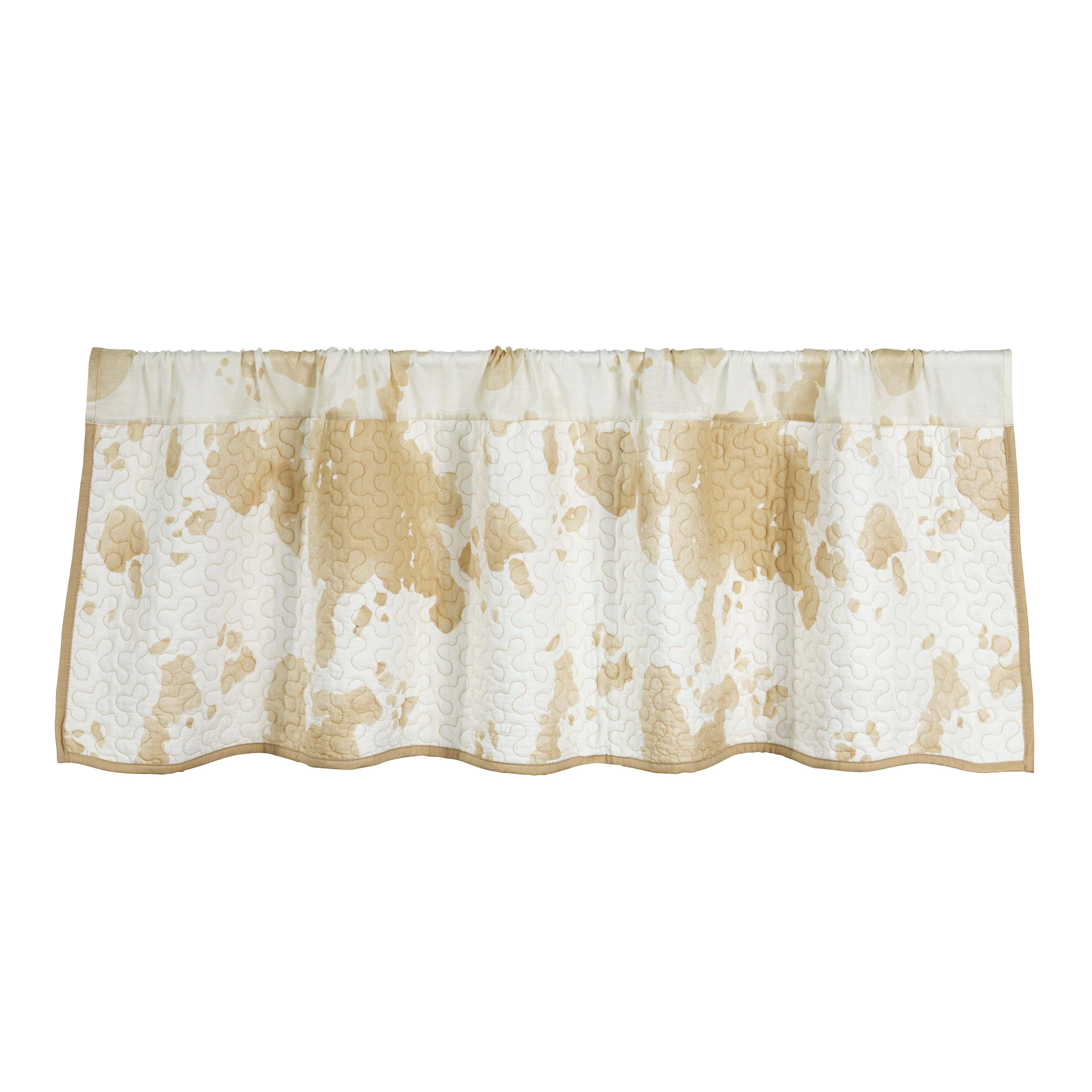 Elsa Cowhide Valances, Light Tan | Paseo Road by HiEnd Accents